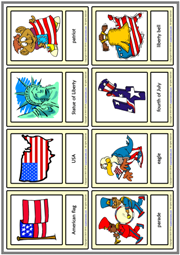 4th of July ESL Vocabulary Worksheets