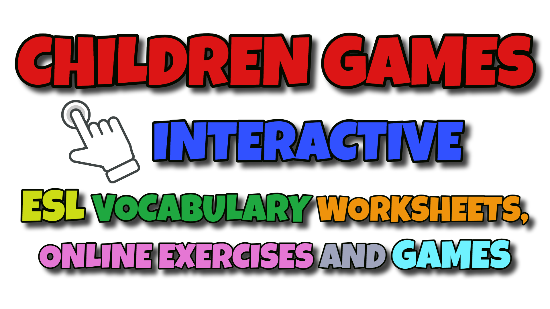 Children Games ESL Interactive Vocabulary Worksheets
