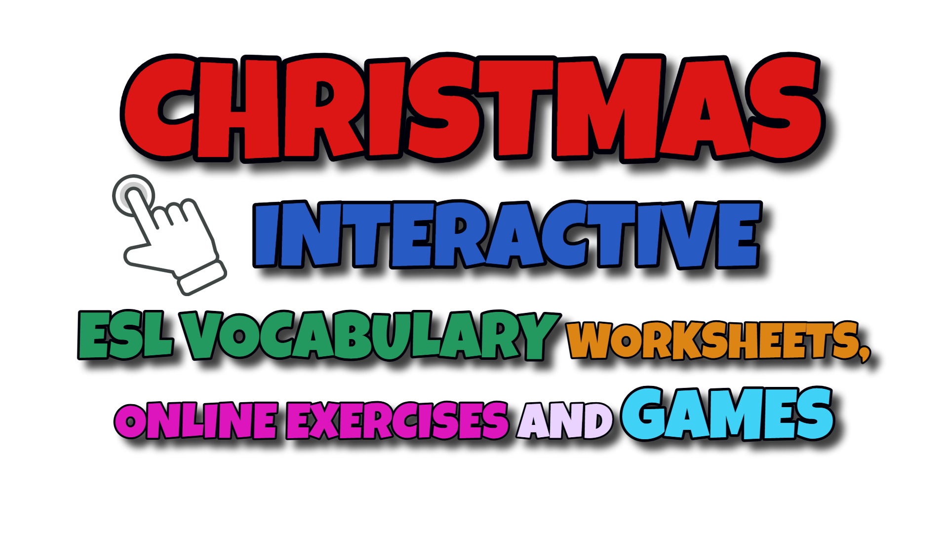 Christmas ESL Interactive Vocabulary Worksheets (A)
