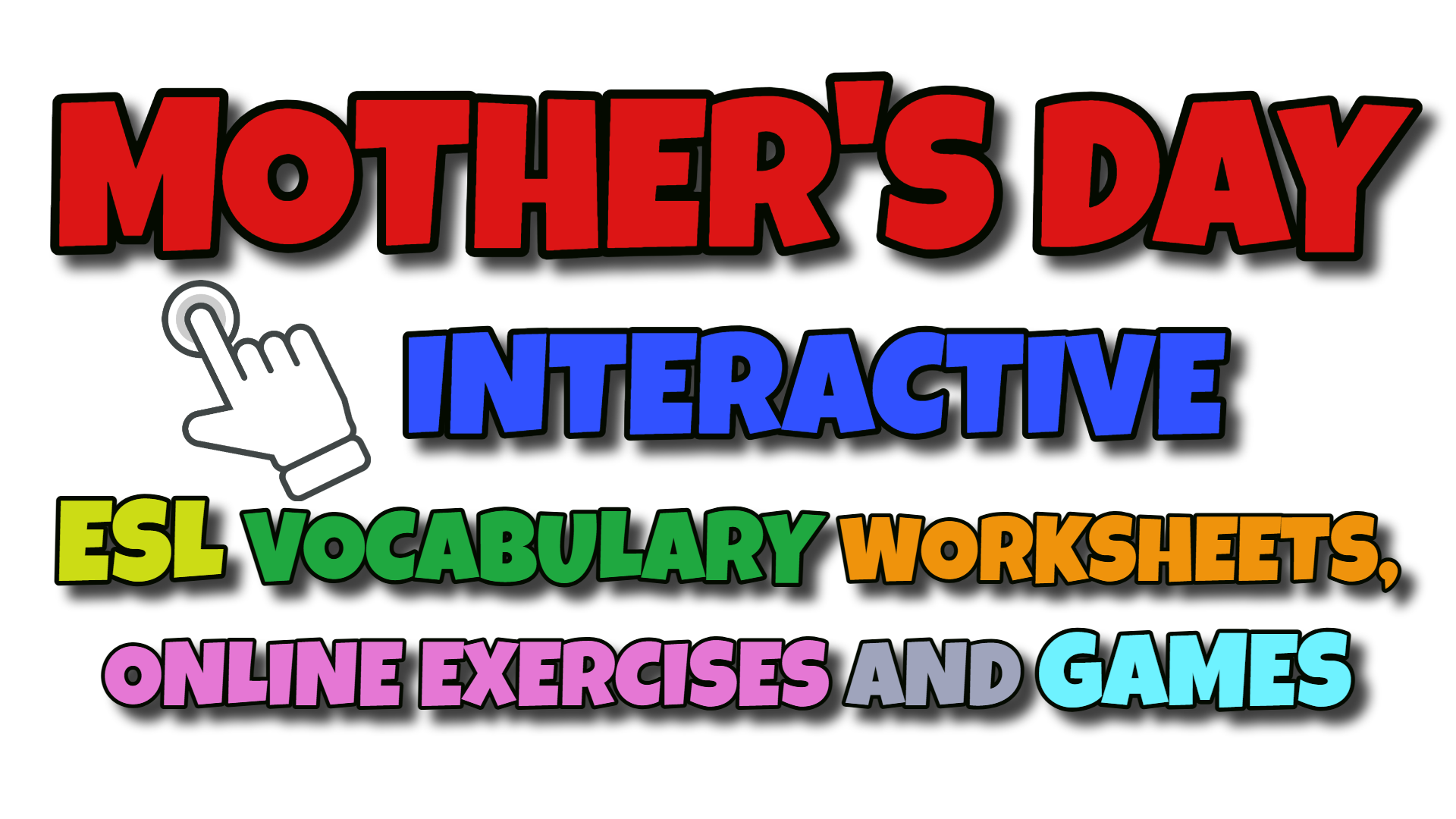 Mother's Day ESL Interactive Vocabulary Worksheets
