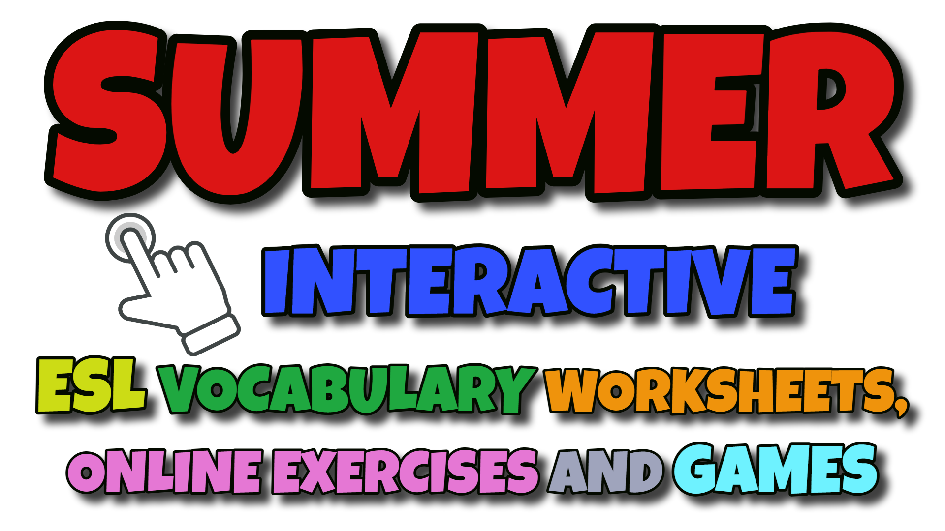 Summer ESL Interactive Vocabulary Worksheets