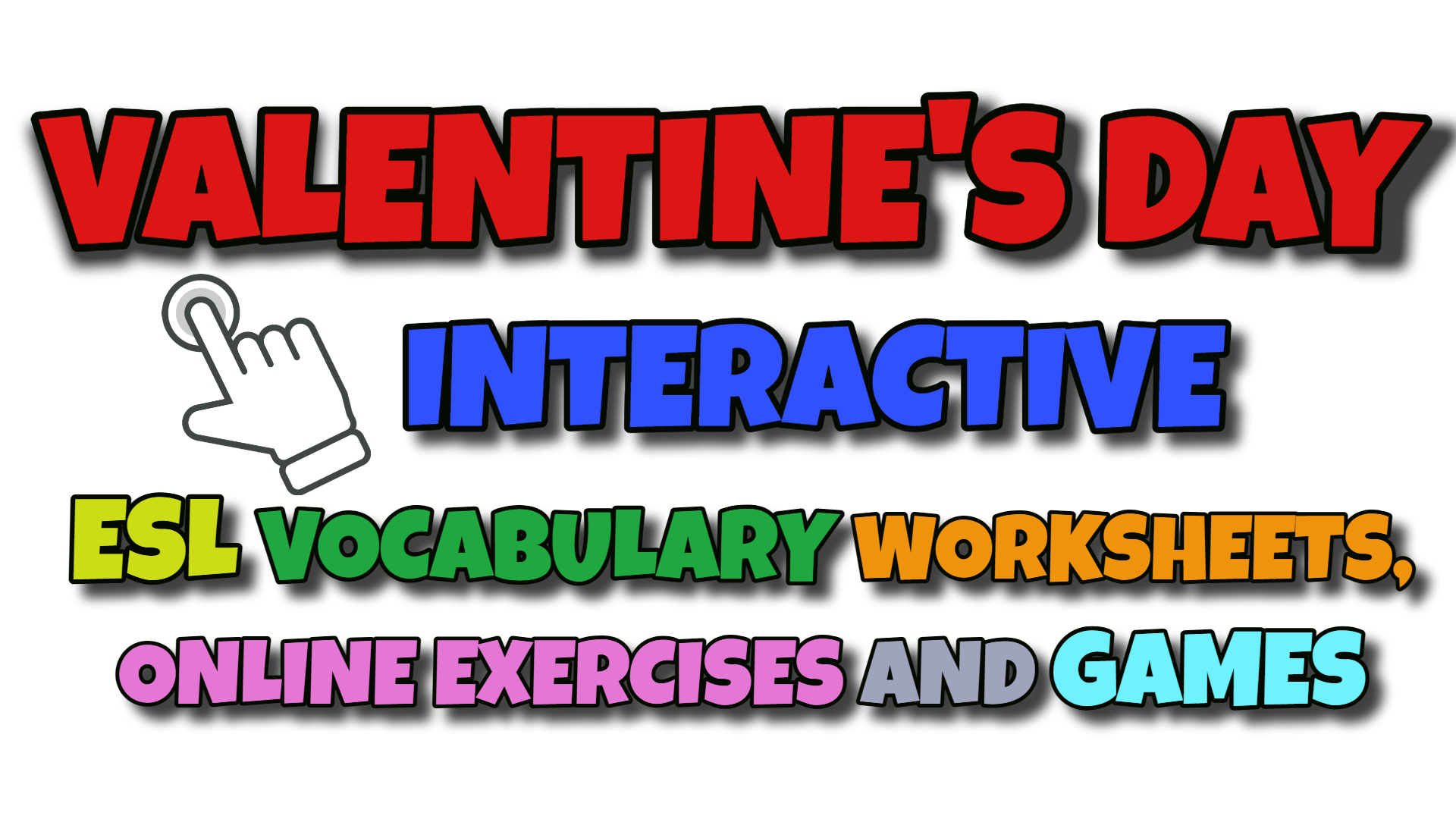 Valentine's Day ESL Interactive Vocabulary Worksheets