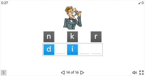 Action Verbs ESL Interactive Vocabulary Worksheets (B)