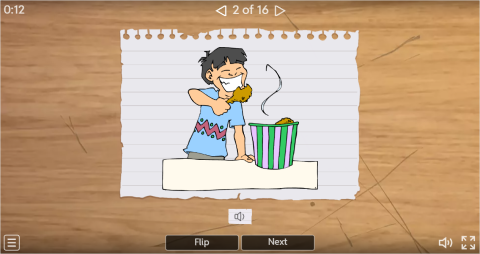 Action Verbs ESL Interactive Vocabulary Worksheets (B)