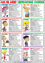 Am Is Are ESL Printable Worksheets