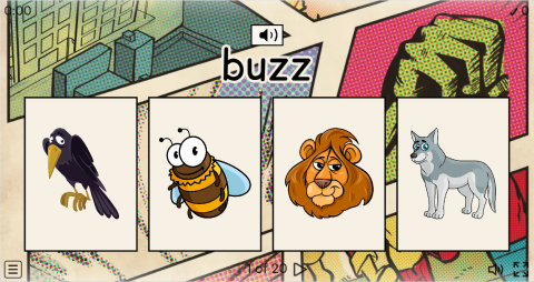 Animal Sounds ESL Interactive Vocabulary Worksheets