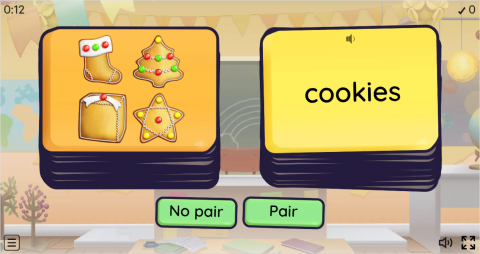 Christmas ESL Interactive Vocabulary Worksheets (B)
