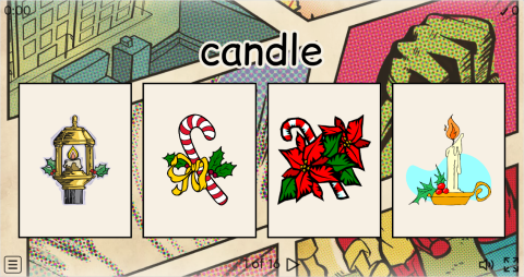 Christmas ESL Interactive Vocabulary Worksheets (B)
