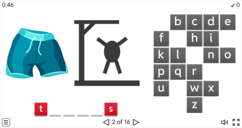 Clothes ESL Interactive Vocabulary Worksheets (B)