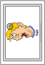 Face Parts ESL Vocabulary Worksheets