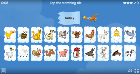 Farm Animals ESL Interactive Vocabulary Worksheets