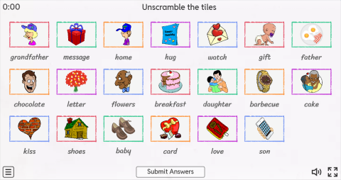 Father's Day ESL Interactive Vocabulary Worksheets