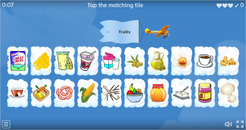 Food and Drinks ESL Interactive Vocabulary Worksheets (B)