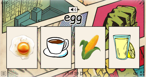 Food and Drinks ESL Interactive Vocabulary Worksheets (B)
