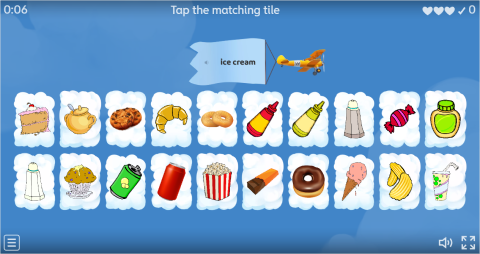 Food and Drinks ESL Interactive Vocabulary Worksheets (C)