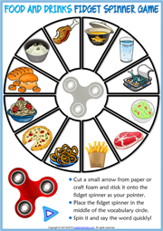 Food and Drinks ESL Vocabulary Worksheets