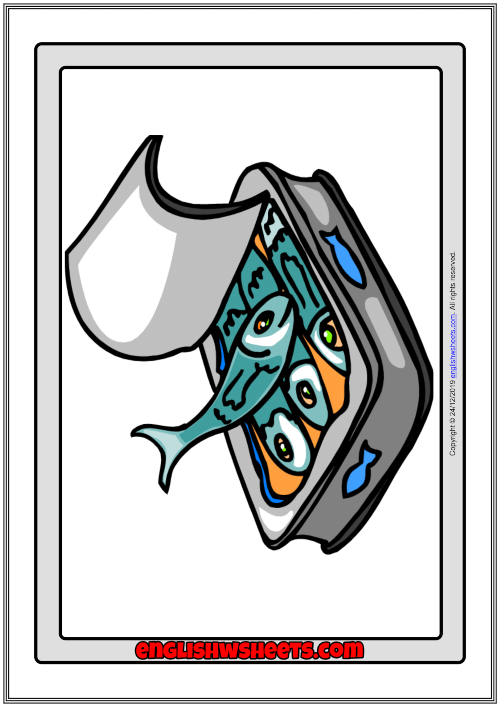 Food and Drinks ESL Flashcards Without Words