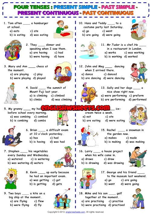 Simple Present Tense Drawing Jaca Journal