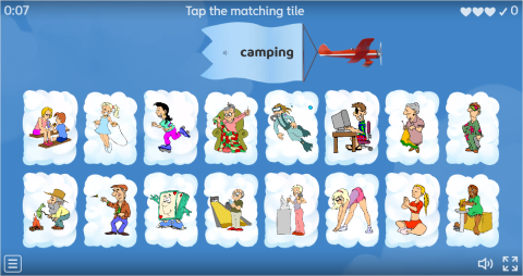 Hobbies ESL Interactive Vocabulary Worksheets (C)