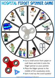 Hospital ESL Vocabulary Worksheets