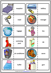 Hotel ESL Vocabulary Worksheets