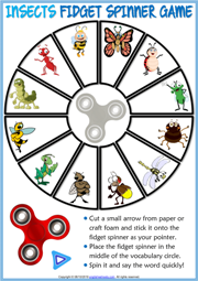 Insects ESL Vocabulary Worksheets