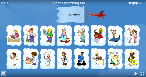 Jobs ESL Interactive Vocabulary Worksheets (A)