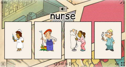 Jobs ESL Interactive Vocabulary Worksheets (A)