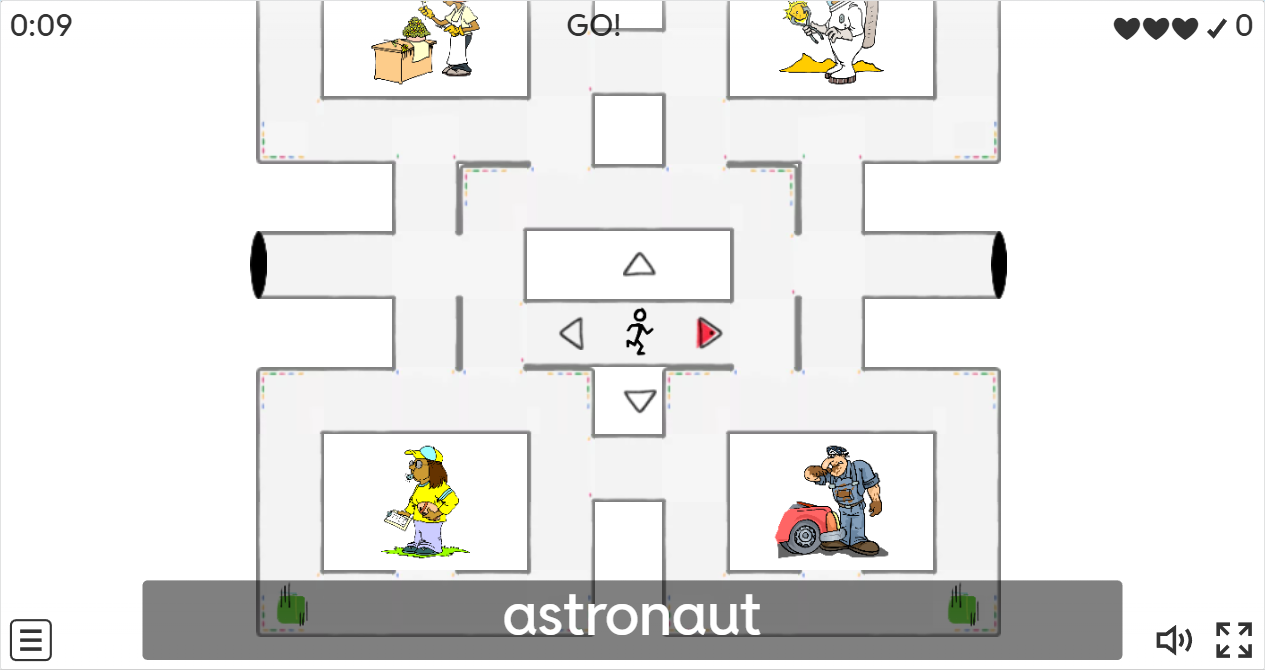Jobs ESL Vocabulary Maze Chase Game