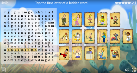 Jobs ESL Interactive Vocabulary Worksheets (B)