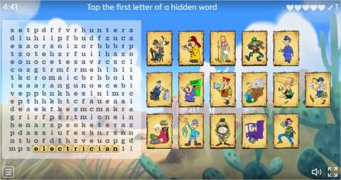 Jobs ESL Interactive Vocabulary Worksheets (D)