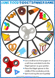 Junk Food ESL Vocabulary Worksheets