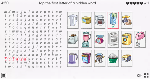 Kitchen Appliances ESL Interactive Vocabulary Worksheets