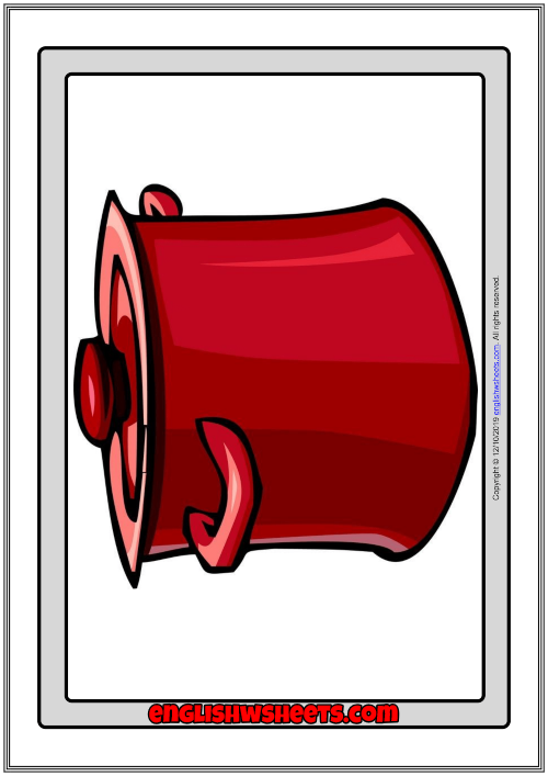 Kitchen Utensils ESL Printable Flashcards Without Words