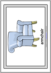 Living Room Objects ESL Vocabulary Worksheets