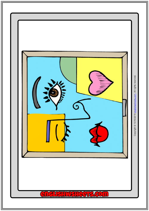 Living Room Objects ESL Flashcards Without Words For Kids