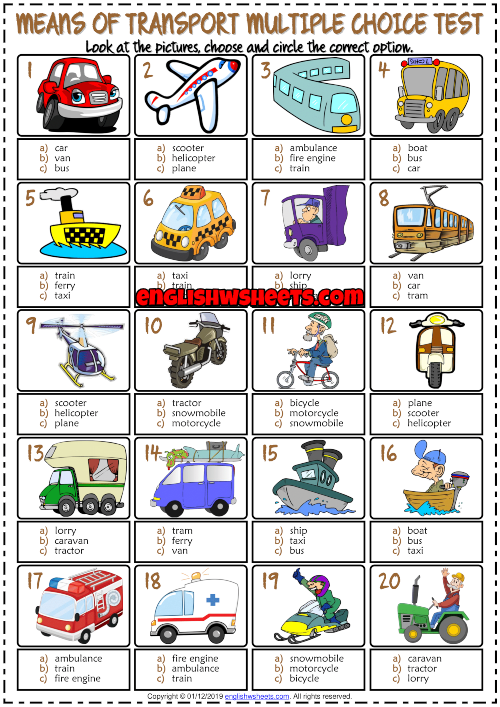 Transport Quizzes at Jeramy Phillip blog