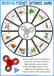 Months ESL Vocabulary Worksheets