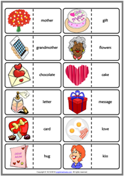 Mother's Day ESL Vocabulary Worksheets