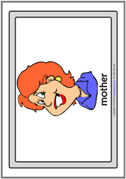Mother's Day ESL Printable Flashcards With Words