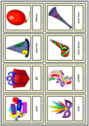 New Year's Eve ESL Vocabulary Worksheets