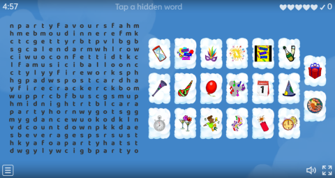 New Year's Eve ESL Interactive Vocabulary Worksheets