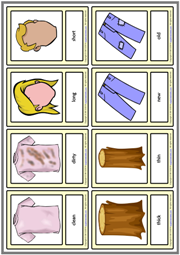 Opposite Adjectives ESL Vocabulary Worksheets