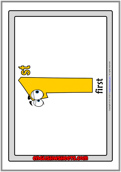 Ordinal Numbers ESL Printable Flashcards With Words ordinal-numbers-esl-printable-flashcards-with-words