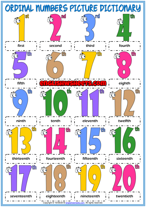 Free Printable Ordinal Number Chart All In One Photos Free Printable Ordinal Number Chart All In One Photos