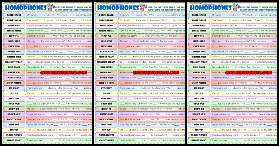 Phonetics ESL Printable Worksheets and Exercises