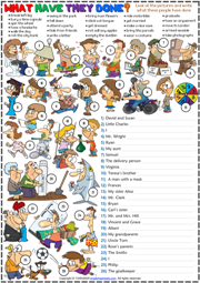 Present Perfect Tense ESL Worksheets