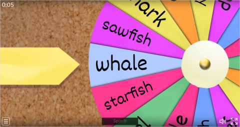 Sea Animals ESL Interactive Vocabulary Worksheets (A)