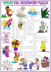 Seasons ESL Vocabulary Worksheets