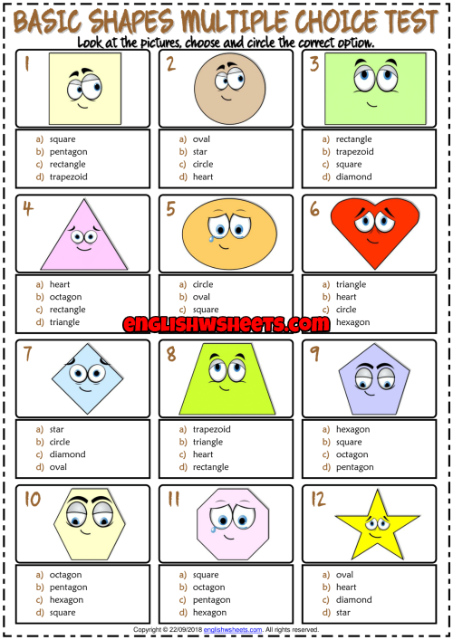 Shapes ESL Printable Multiple Choice Test For Kids shapes-esl-printable-multiple-choice-test-for-kids